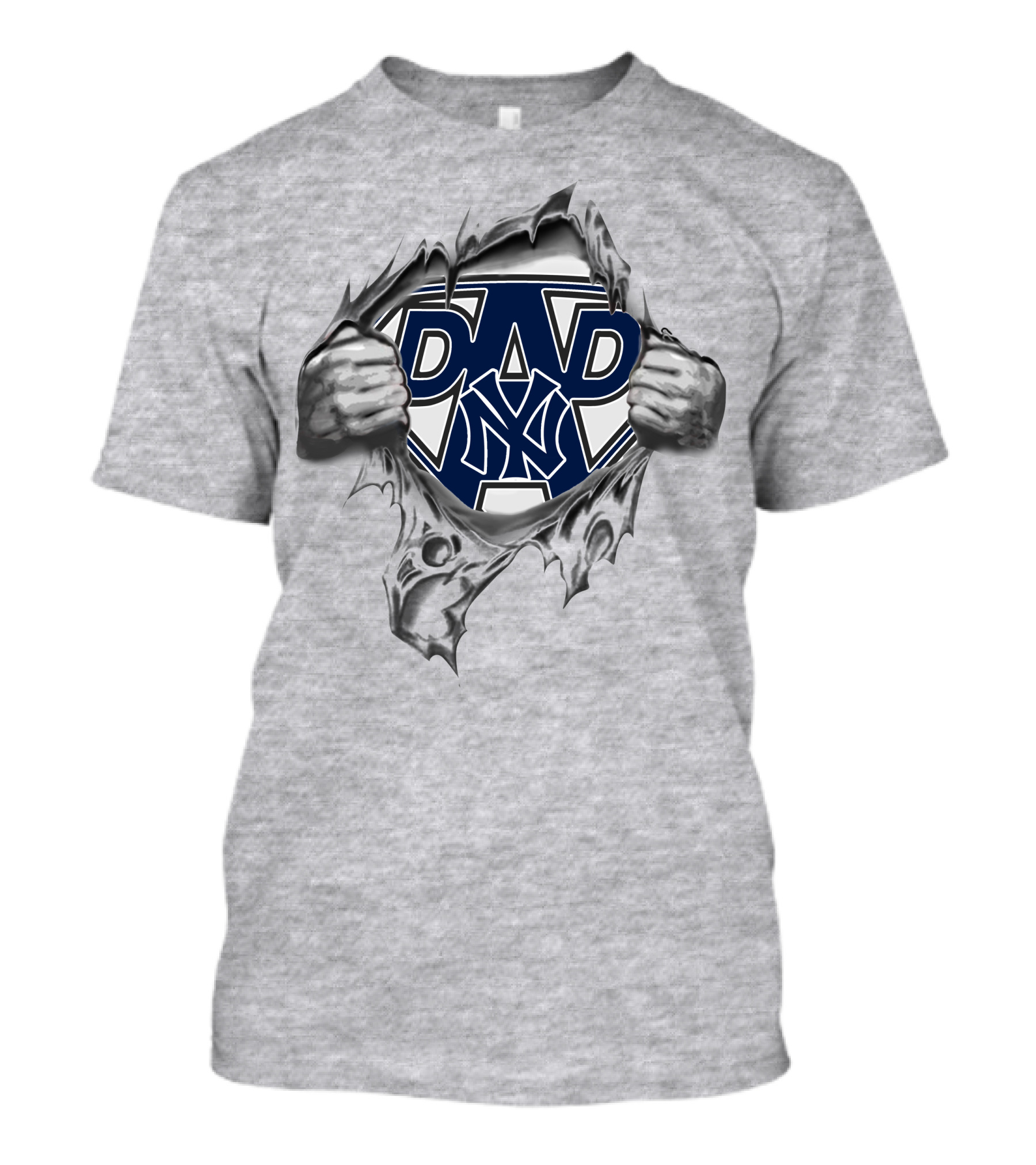 NY Yankees Super Dad Logo Emblem T-Shirt