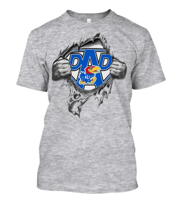 Kansas Jayhawks Super Dad KU T-Shirt