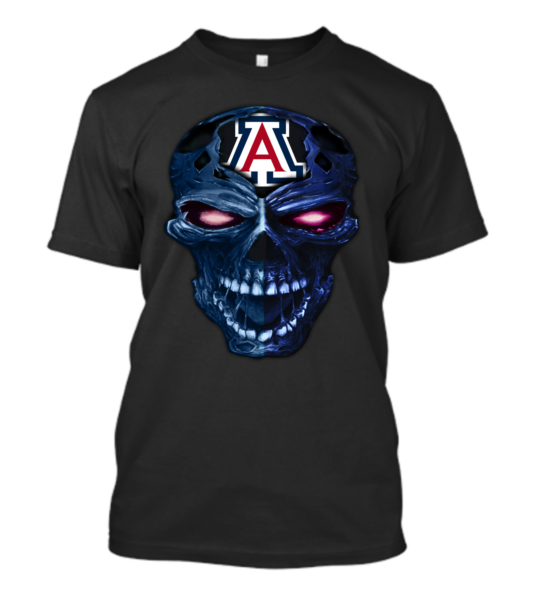 Arizona Wildcats Skull Logo Dark T-Shirt