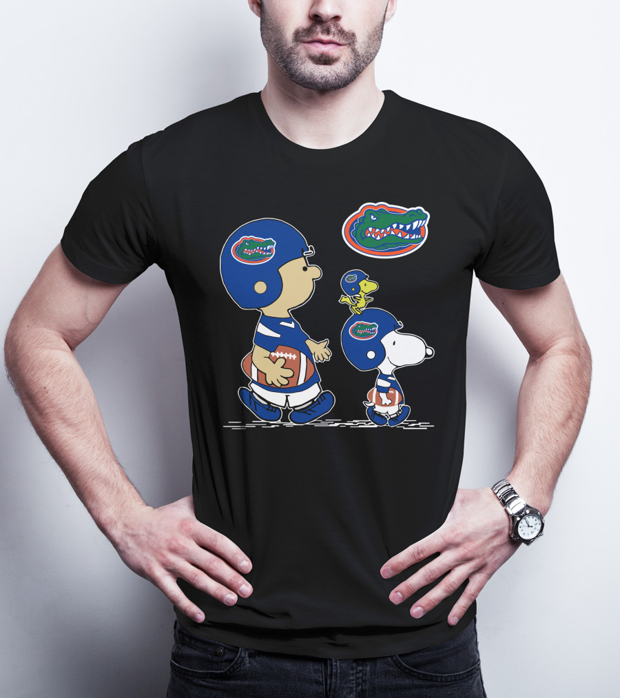 Florida Gators Snoopy Woodstock Peanuts Football Fans T-Shirt