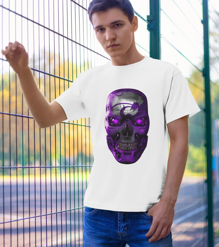KANSAS STATE WILDCATS PURPLE SKULL T-Shirt
