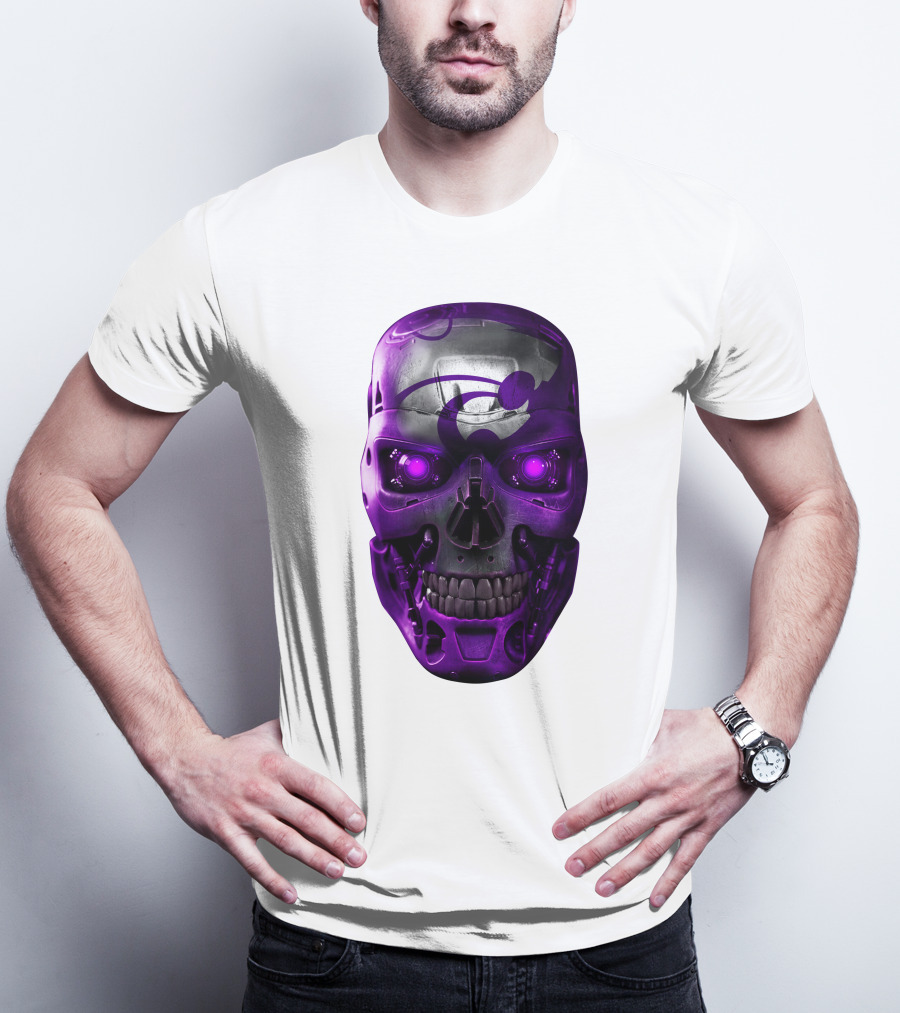 KANSAS STATE WILDCATS PURPLE SKULL T-Shirt