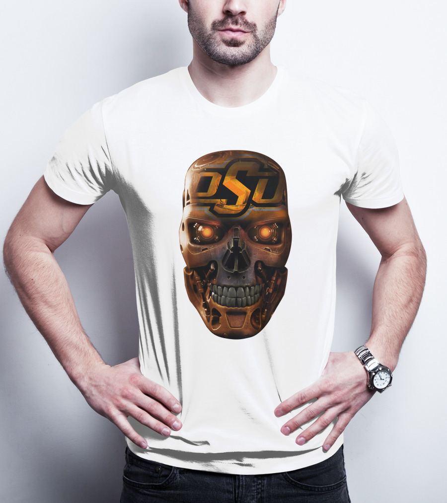 OSU Cowboys Skull Mechanic T-Shirt