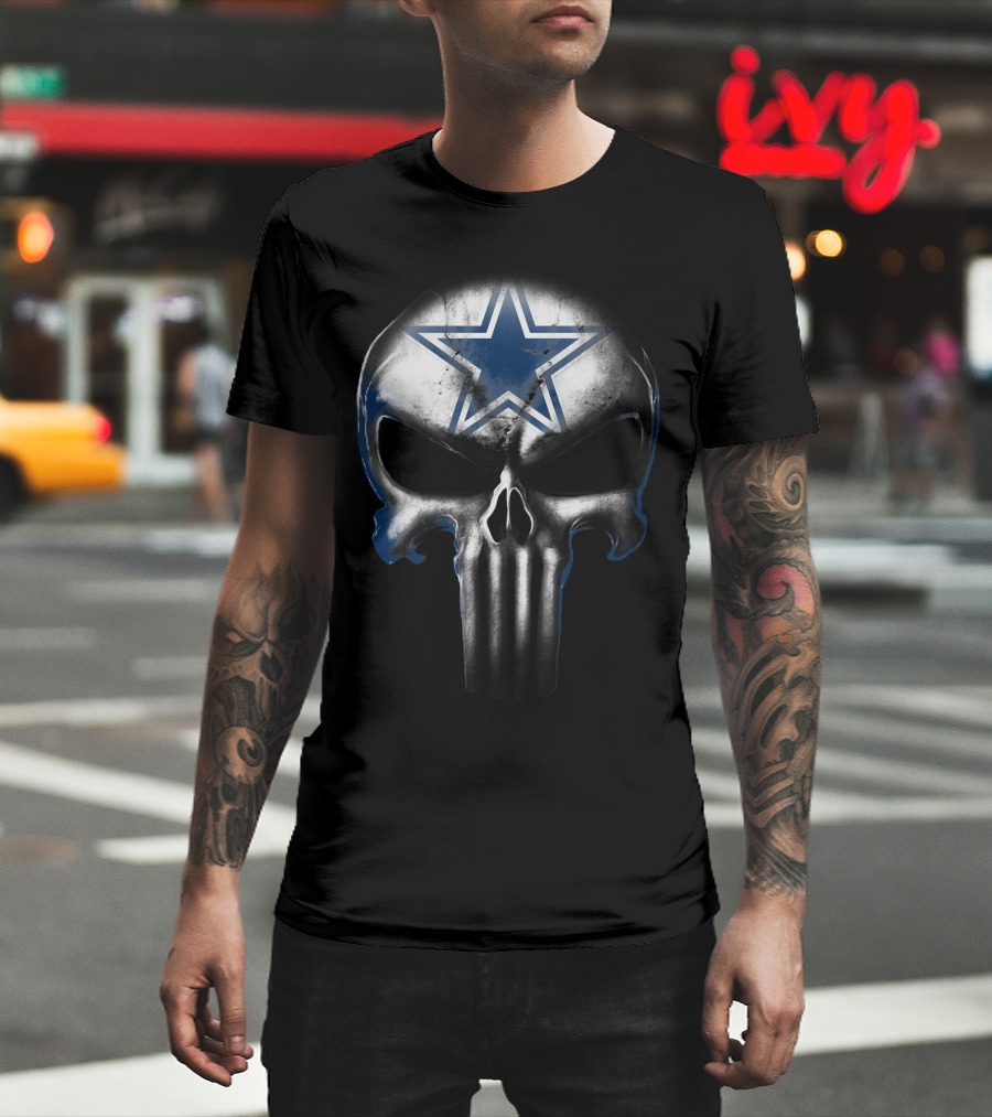 Skull Cowboys Dallas Star Symbol T-Shirt