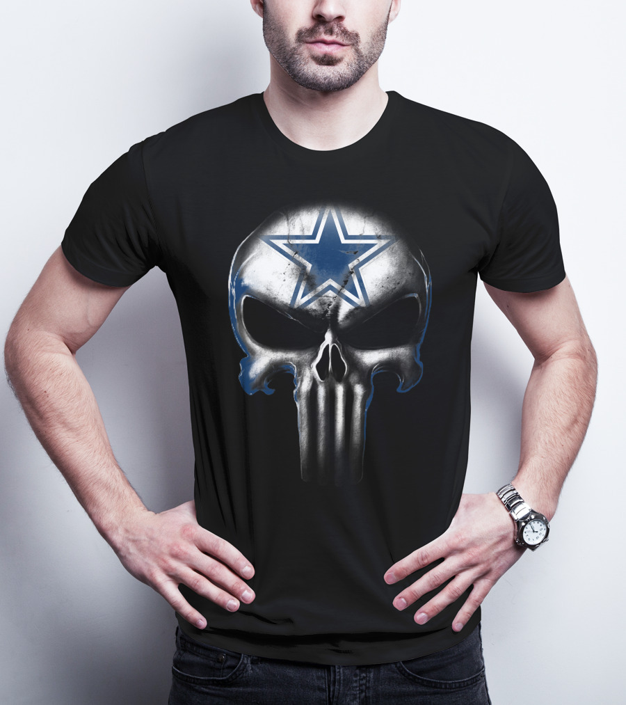 Skull Cowboys Dallas Star Symbol T-Shirt