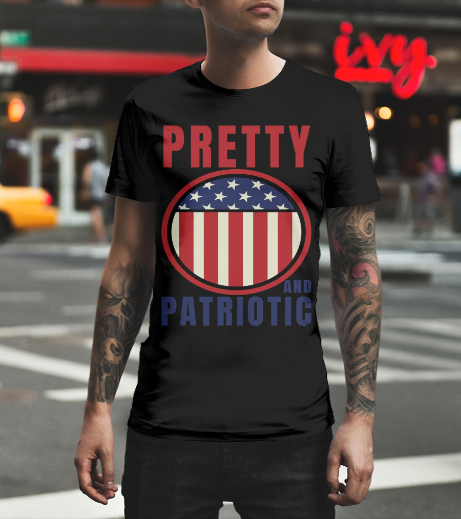 Pretty And Patriotic USA Stars Stripes 9.11 T-Shirt