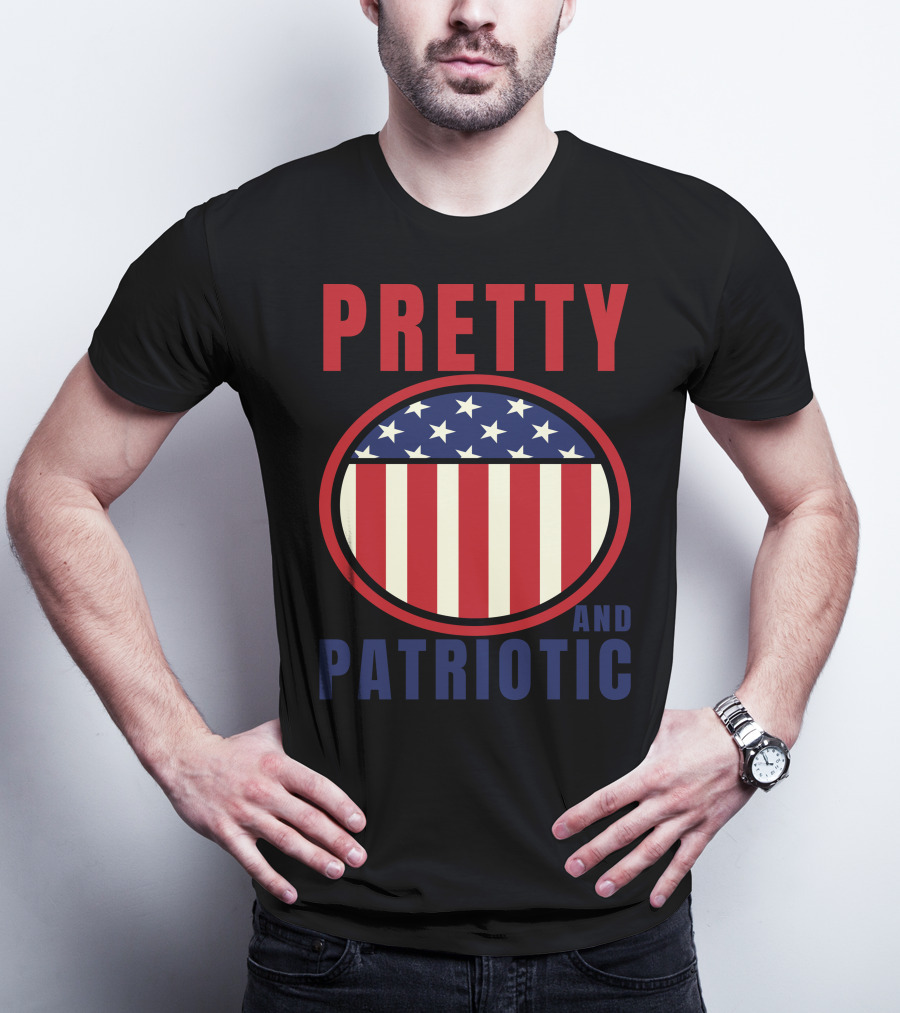 Pretty And Patriotic USA Stars Stripes 9.11 T-Shirt