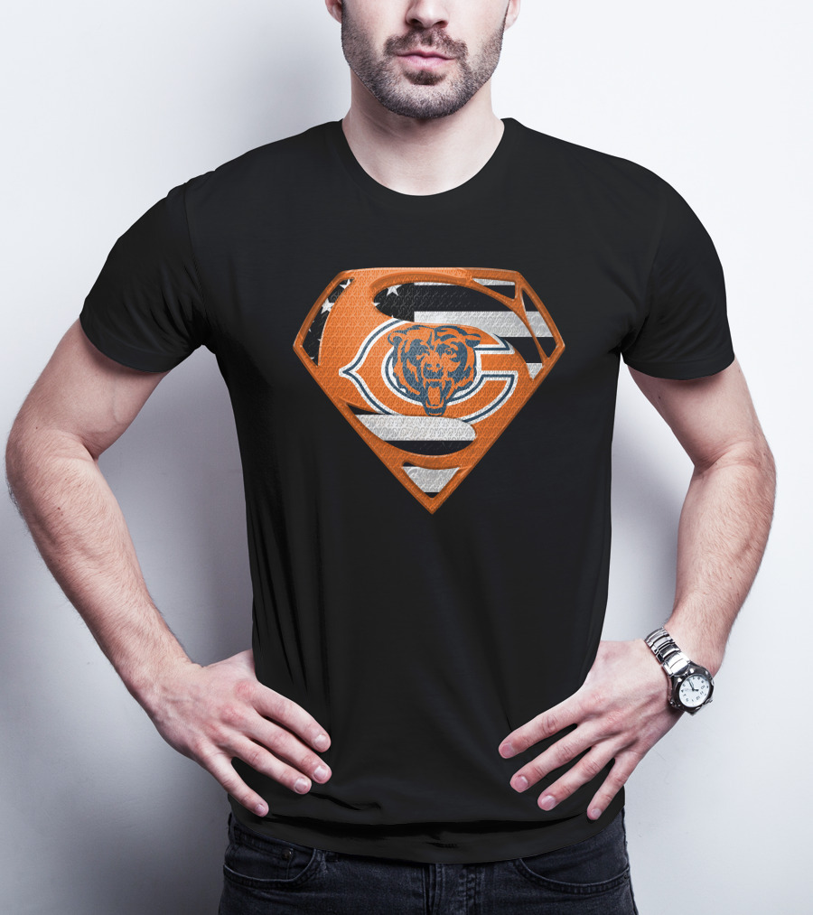 Chicago Bears Superman Shield T-Shirt