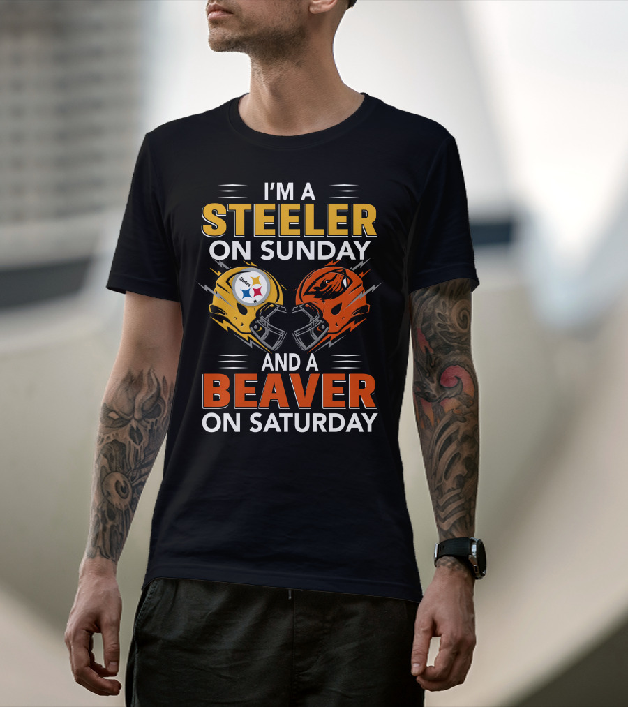 I'm A Steeler On Sunday And A Beaver On Saturday T-Shirt