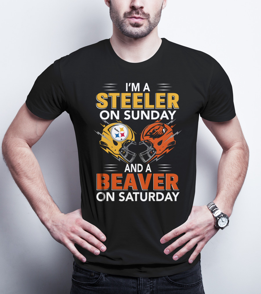 I'm A Steeler On Sunday And A Beaver On Saturday T-Shirt