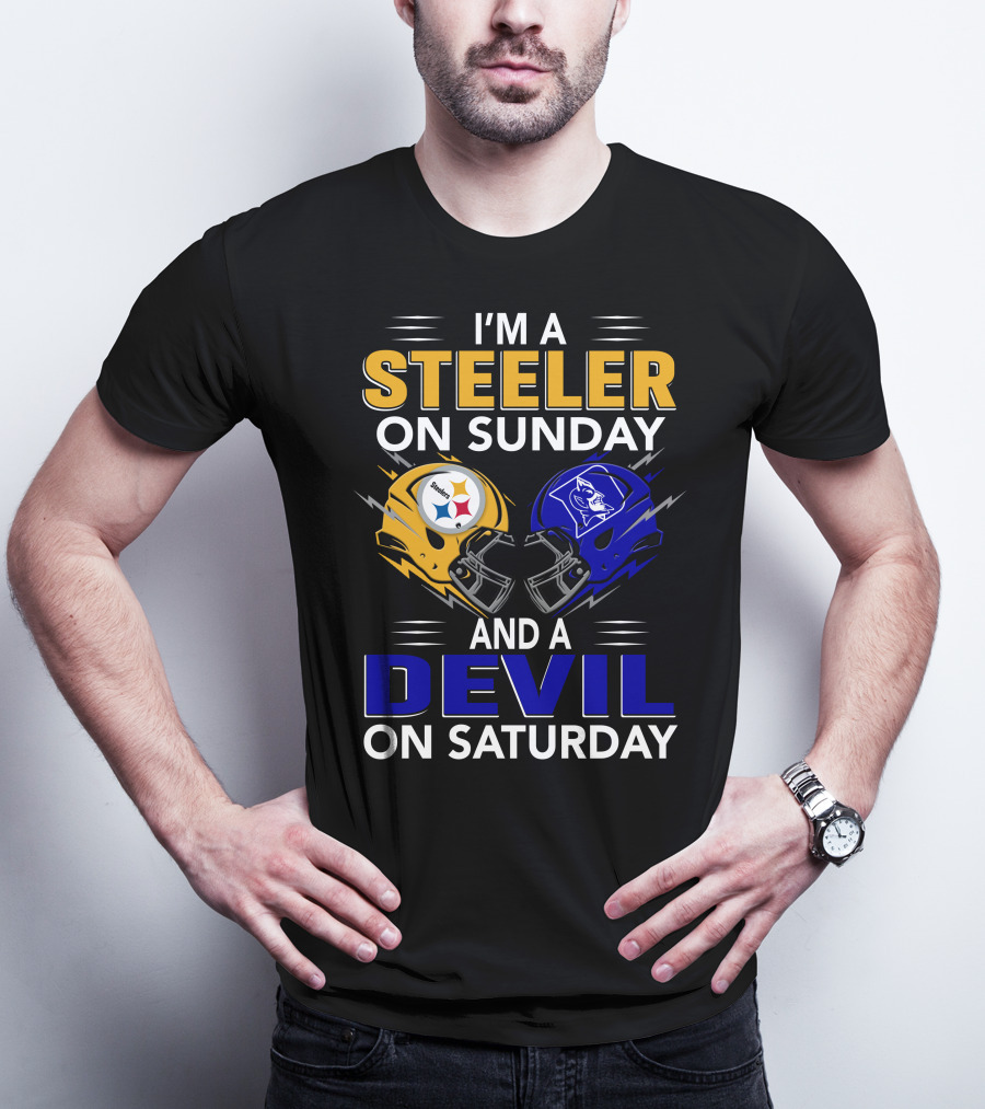 I'm A Steeler On Sunday And A Devil On Saturday T-Shirt