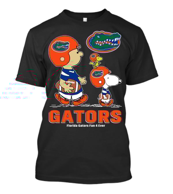 Florida Gators Fan 4 Ever Peanuts Football Gators T-Shirt