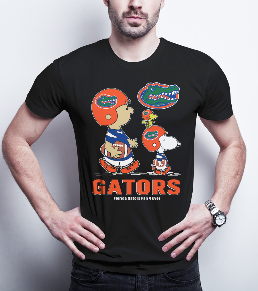 Florida Gators Fan 4 Ever Peanuts Football Gators T-Shirt