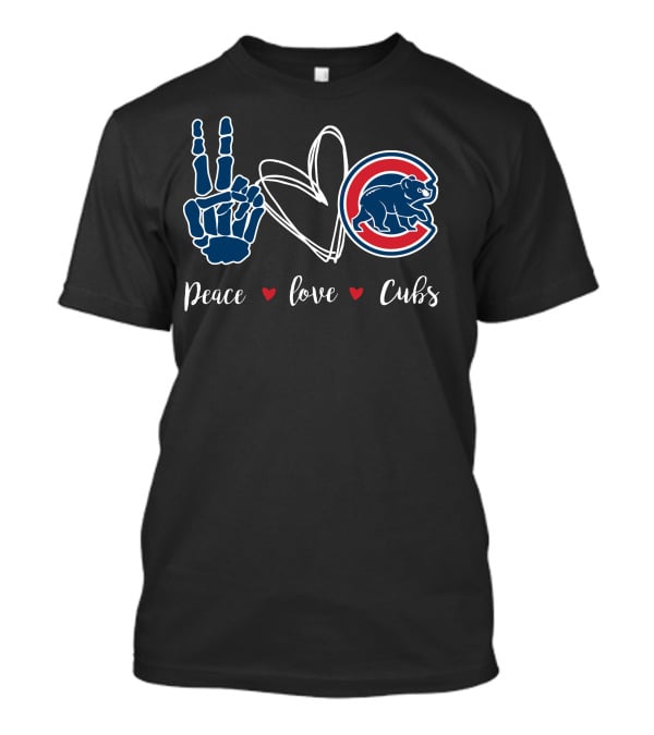 Peace Love Cubs Chicago Cubs T-Shirt