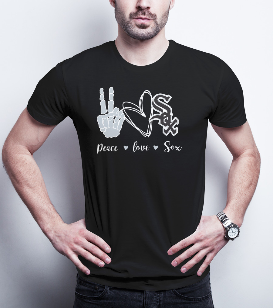 Peace Love Chicago White Sox T-Shirt