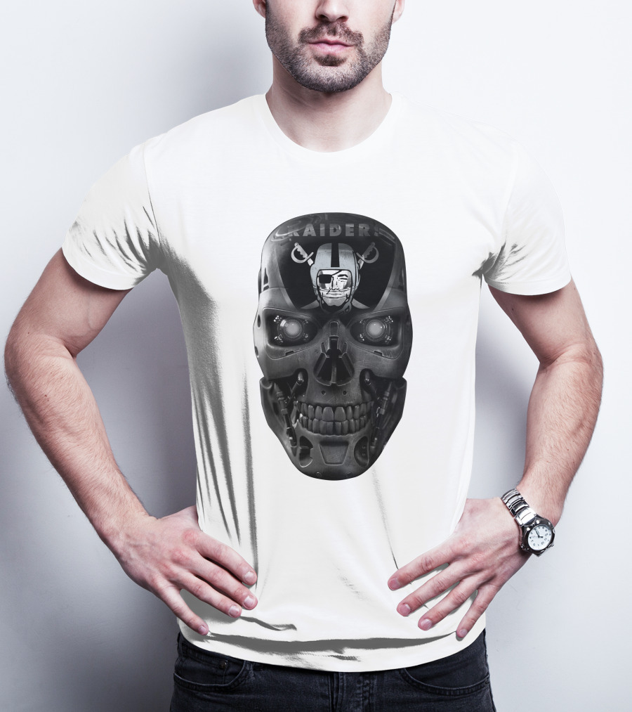 Raiders Skull Cyberpunk Fusion T-Shirt