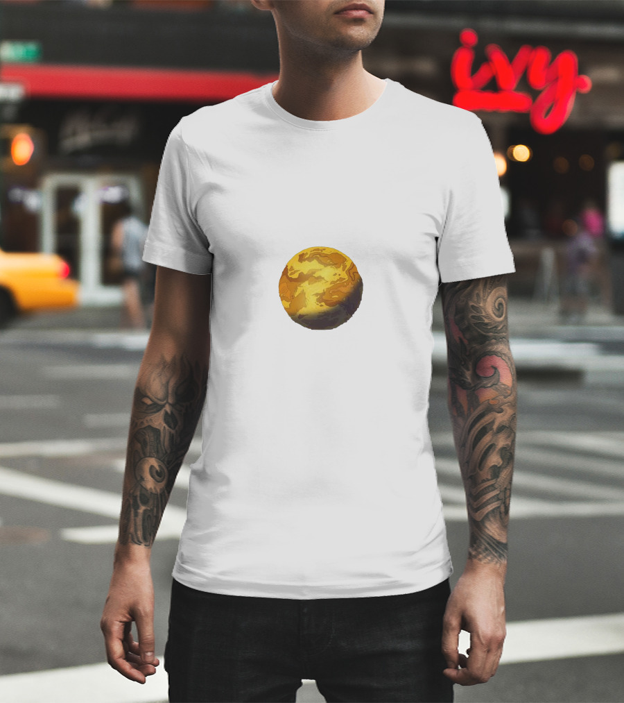 Mootopia Planet Cheese Sphere Block T-Shirt
