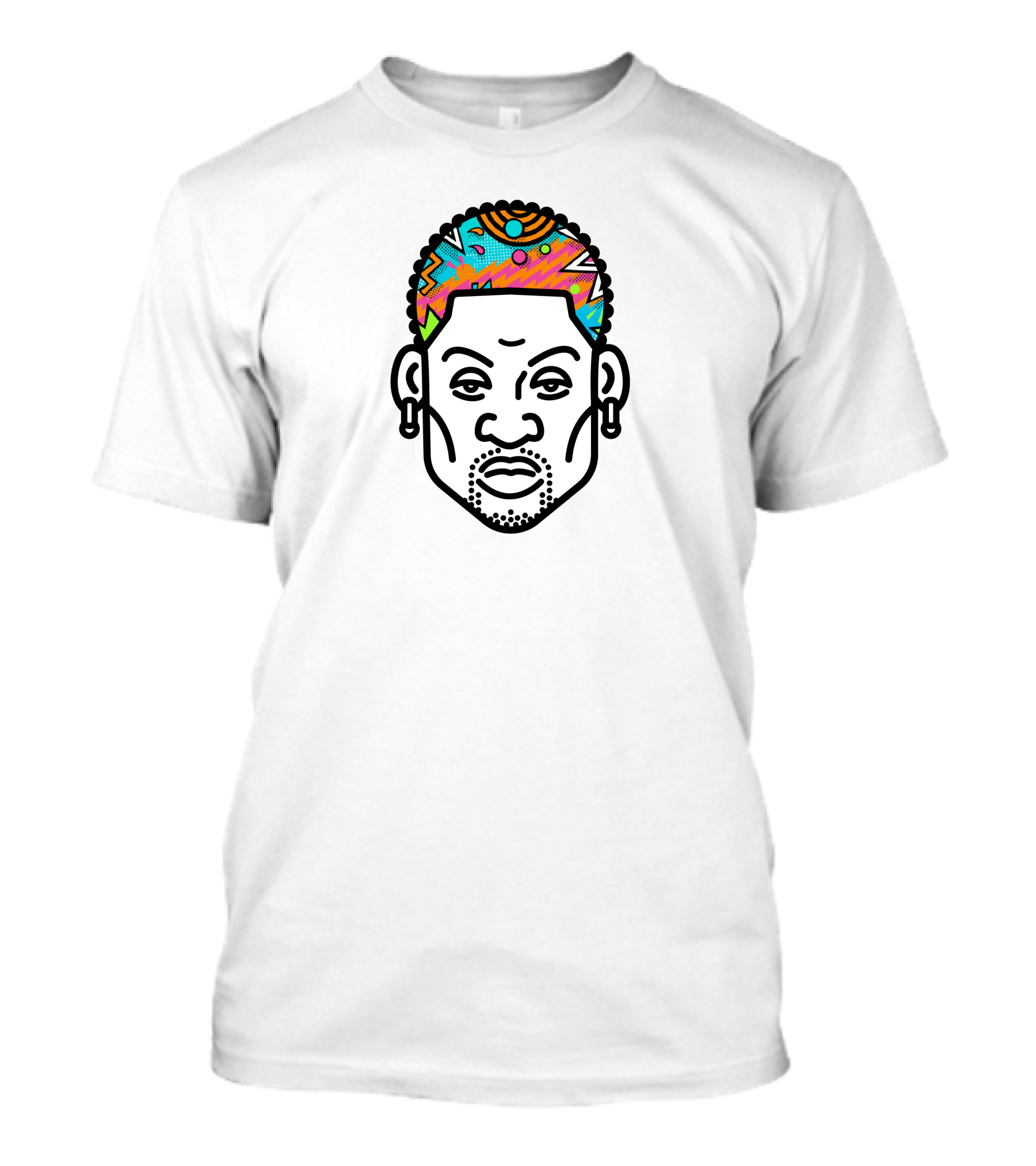 Dennis Rodman Colorful Hair T-Shirt