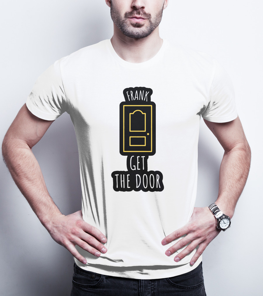 Frank Get The Door Yellow Outline Door T-Shirt