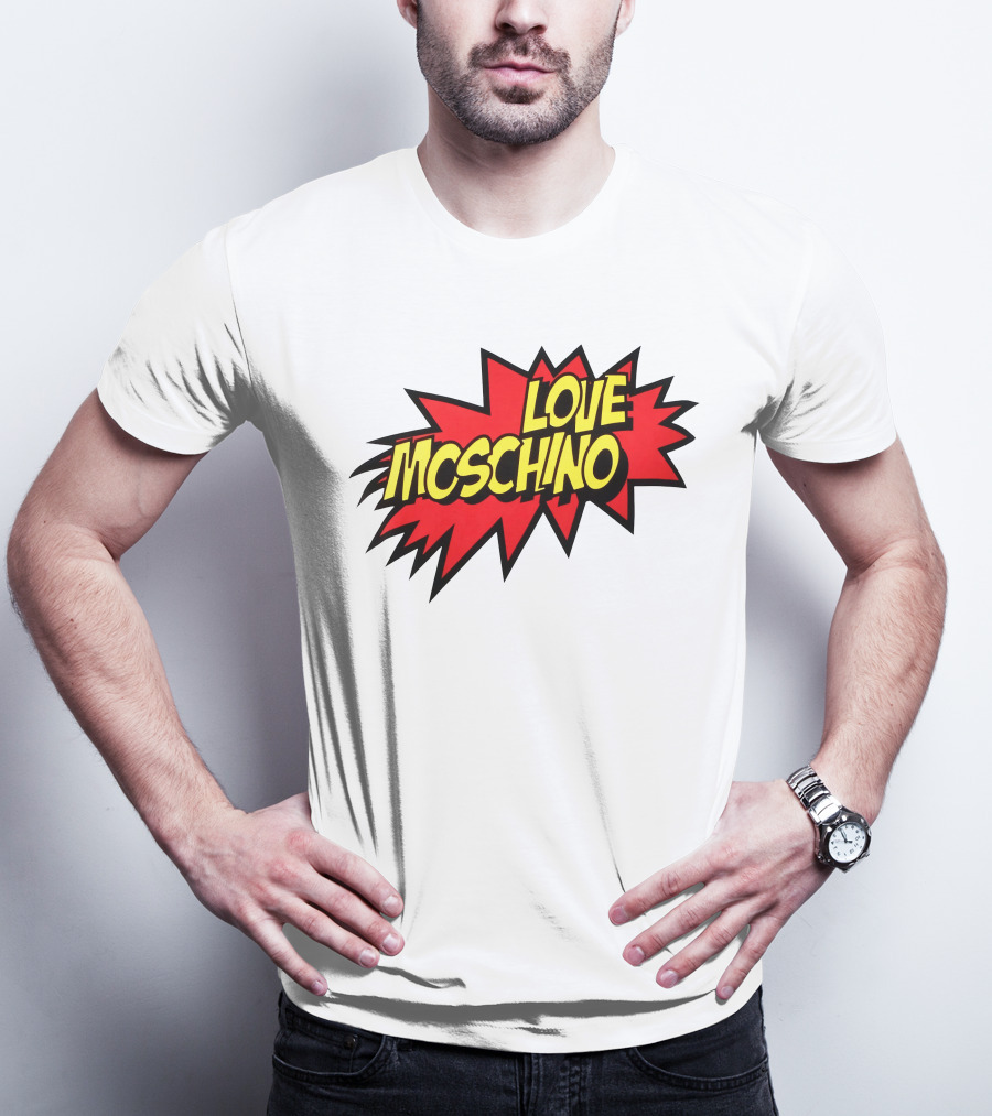Love Moschino Comic Book Style Burst T-Shirt