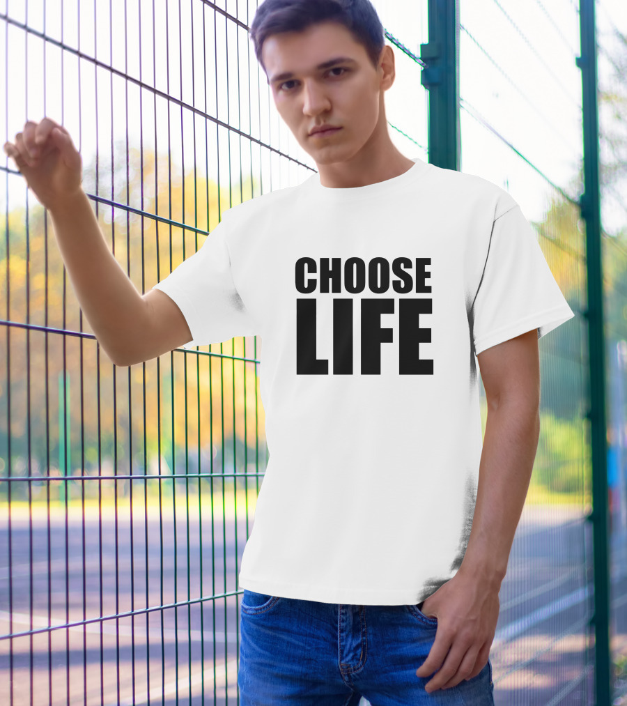 Choose Life Slogan Iconic T-Shirt