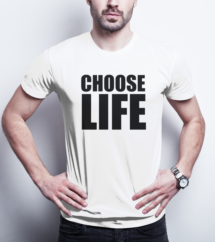 Choose Life Slogan Iconic T-Shirt
