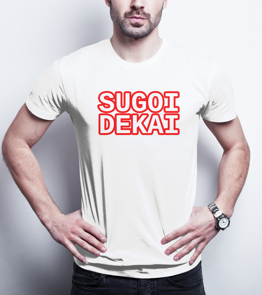 Sugoi Dekai Text Design Uzaki-chan Wa Asobitai Anime Reference T-Shirt