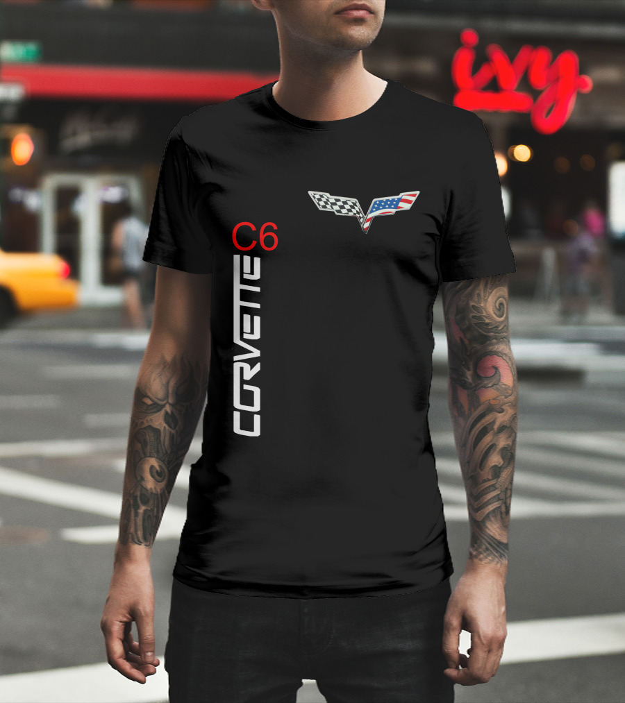 CORVETTE C6 Racing Flag T-Shirt
