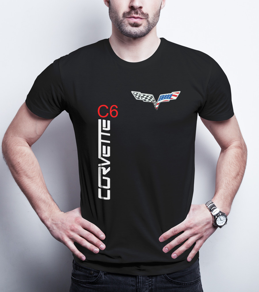 CORVETTE C6 Racing Flag T-Shirt
