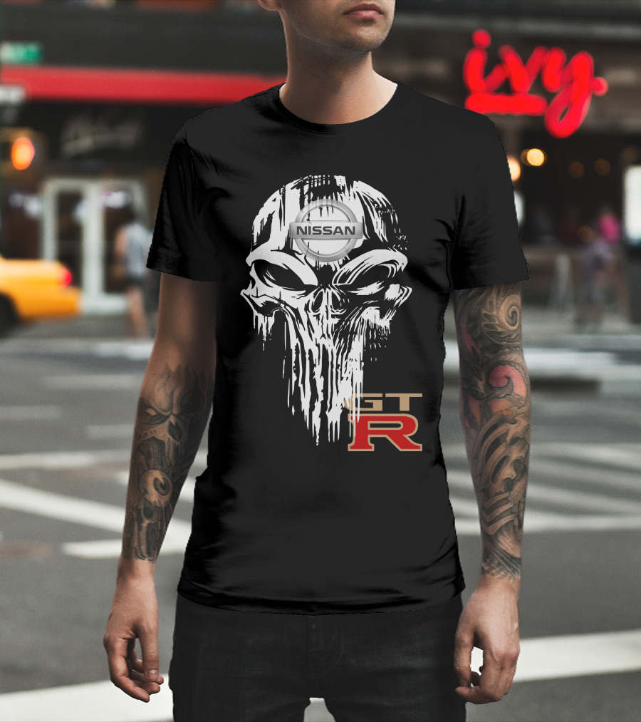 NISSAN GTR Skull Emblem T-Shirt