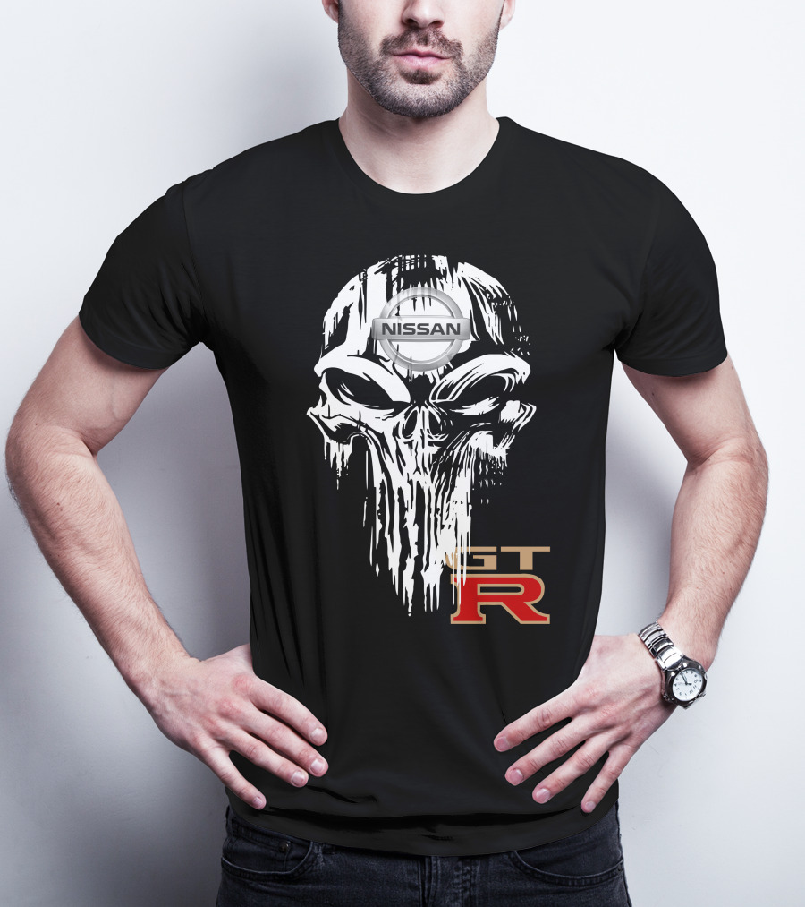 NISSAN GTR Skull Emblem T-Shirt