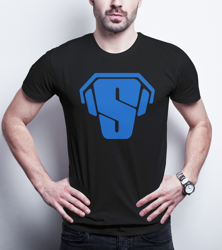 RS Blue Spartan Helmet Emblem T-Shirt