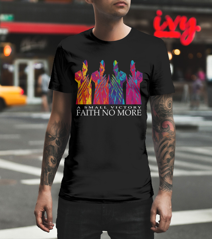 A Small Victory Faith No More Colorful Figures T-Shirt