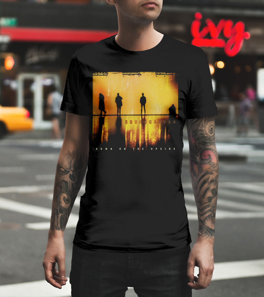 Soundgarden Down On The Upside Silhouettes Reflecting On Stage T-Shirt