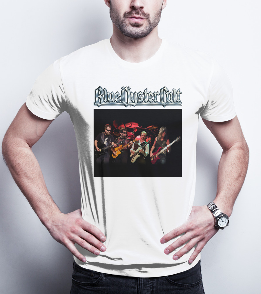 Blue Oyster Cult Live Performance Band Image T-Shirt
