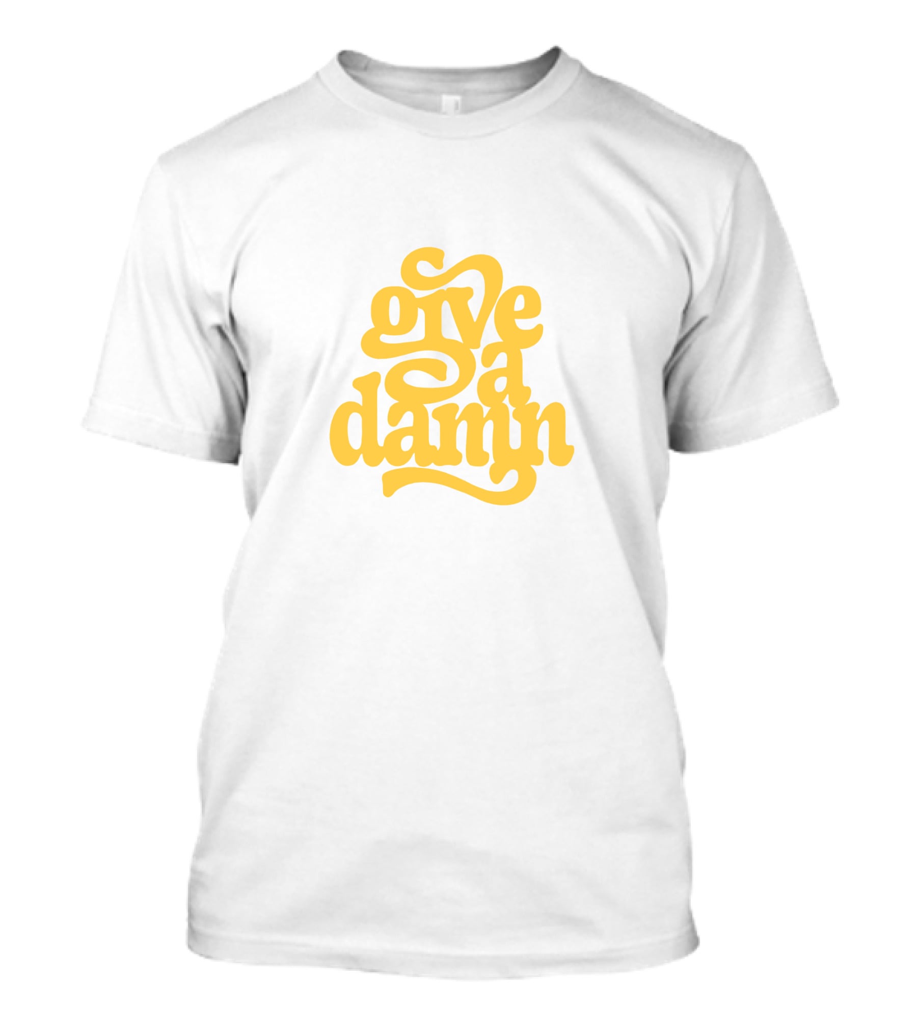 Give A Damn Yellow T-Shirt