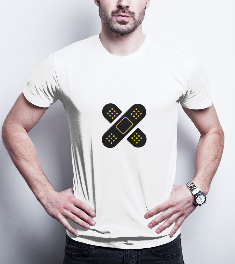 Mothica Bandaid Cross T-Shirt
