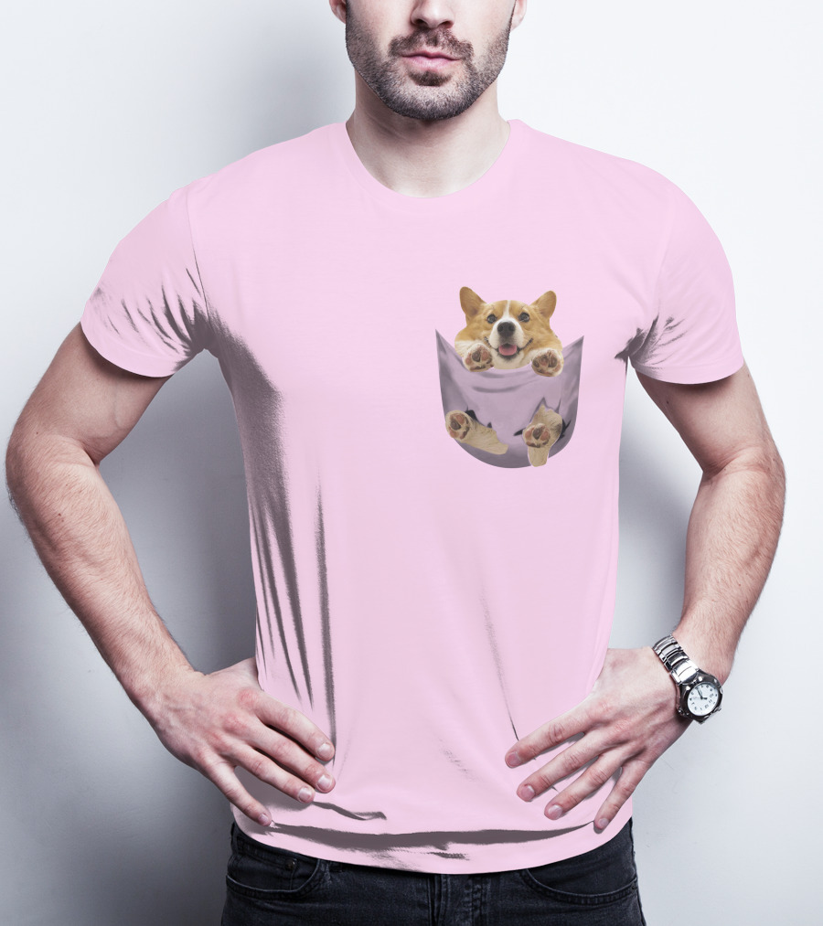 Lovely Corgi Pocket Pal T-Shirt