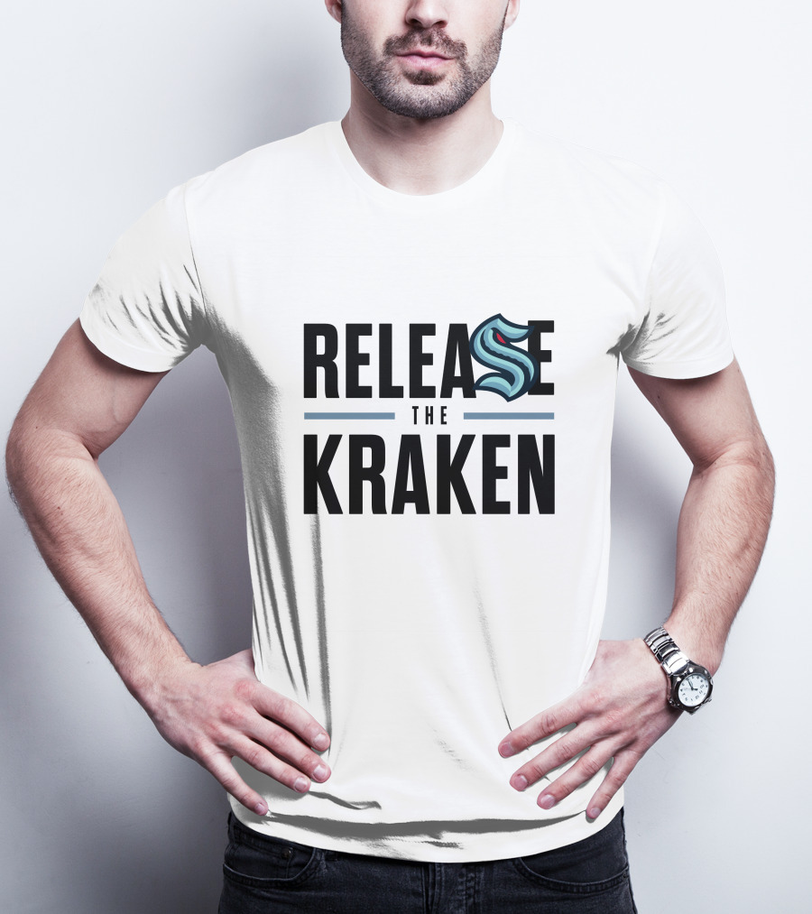 Seattle Kraken Release The Kraken Logo Official Merchandise T-Shirt