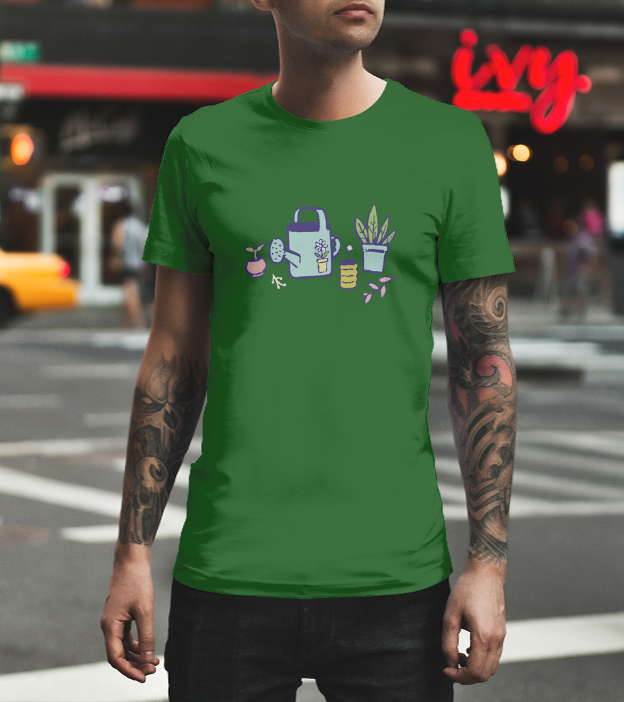 Omocat Merch Omori A Home For Flowers Watering Can Plant Pots T-Shirt