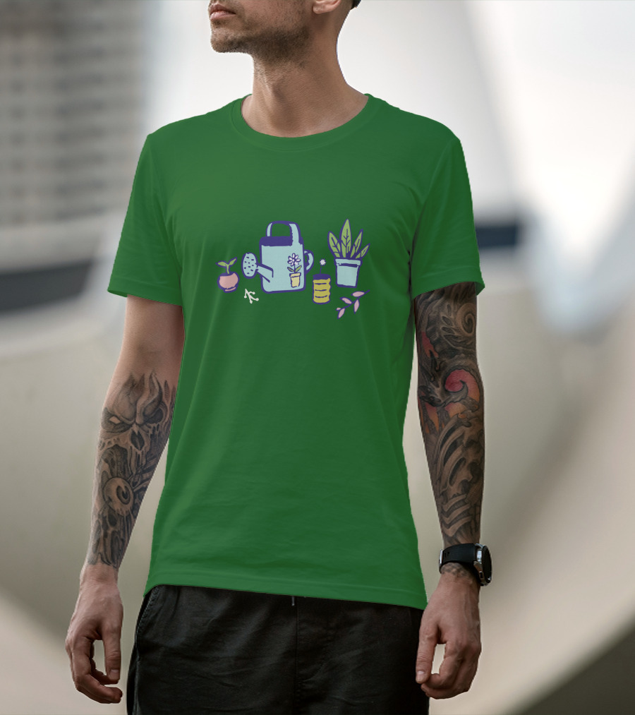 Omocat Merch Omori A Home For Flowers Watering Can Plant Pots T-Shirt