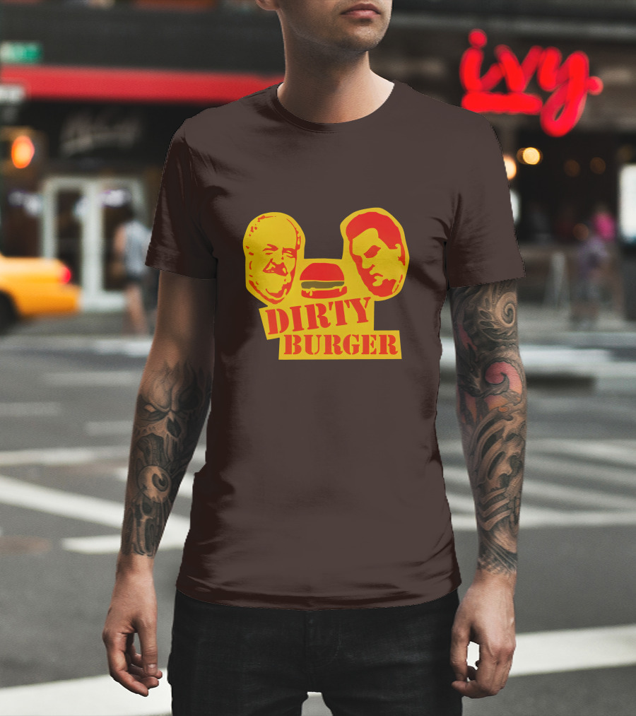 Trailer Park Boys Dirty Burger Merch Faces And Burger T-Shirt