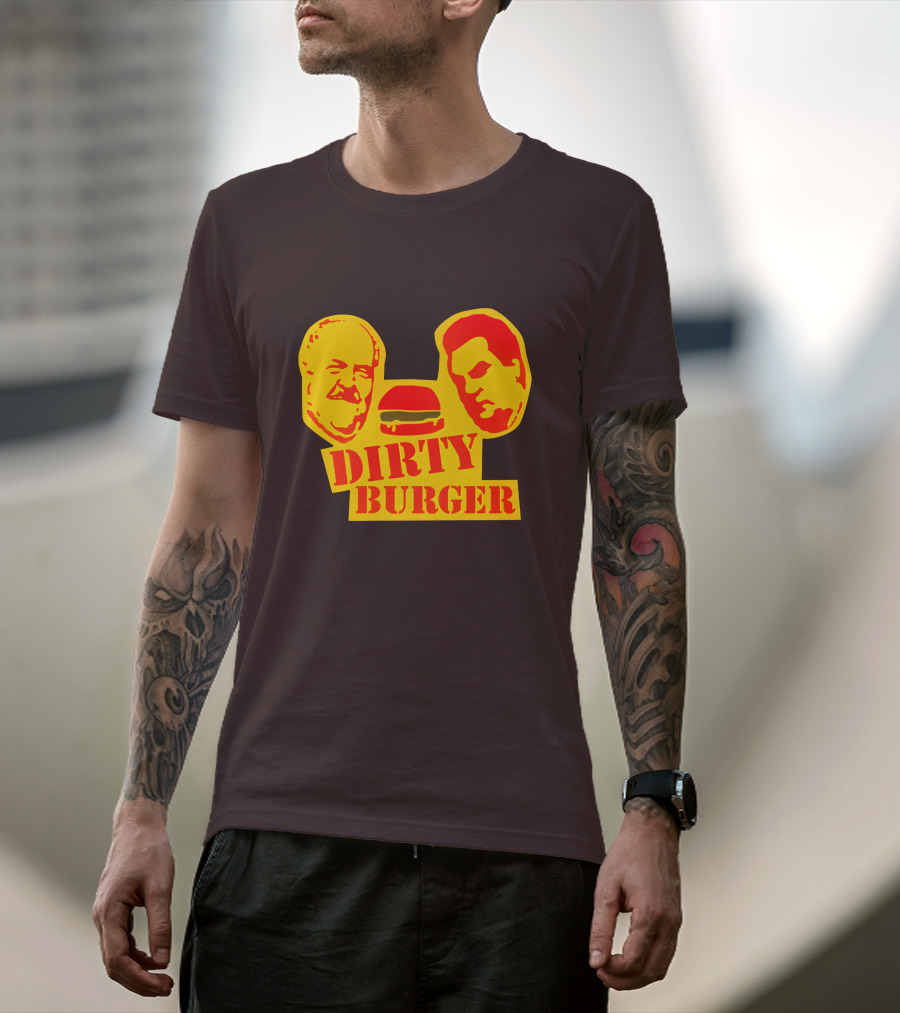 Trailer Park Boys Dirty Burger Merch Faces And Burger T-Shirt