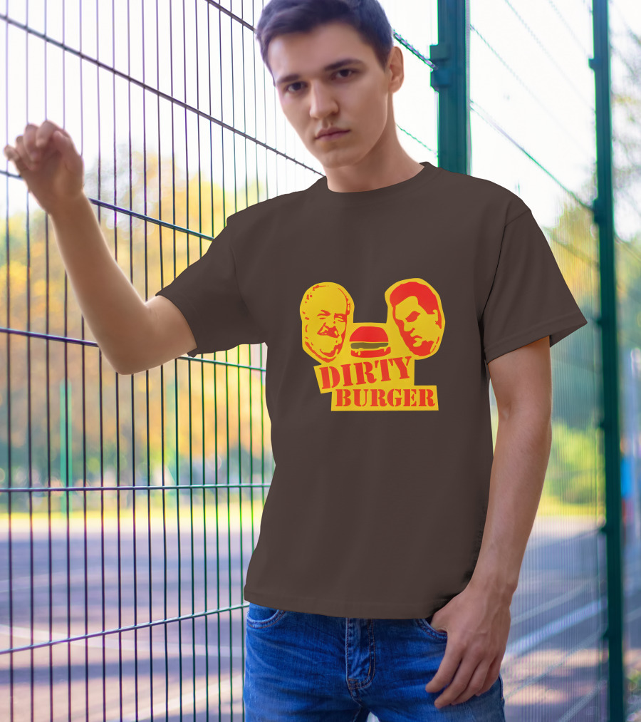 Trailer Park Boys Dirty Burger Merch Faces And Burger T-Shirt