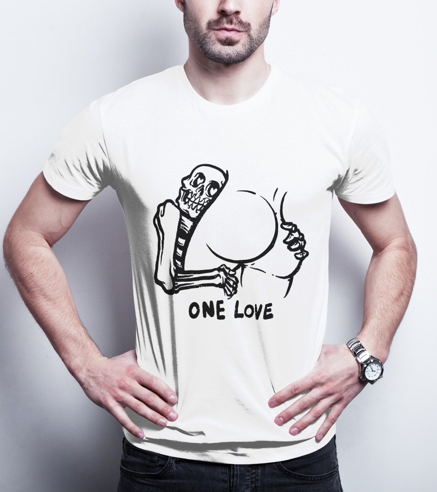 Skeleton Embrace One Love T-Shirt