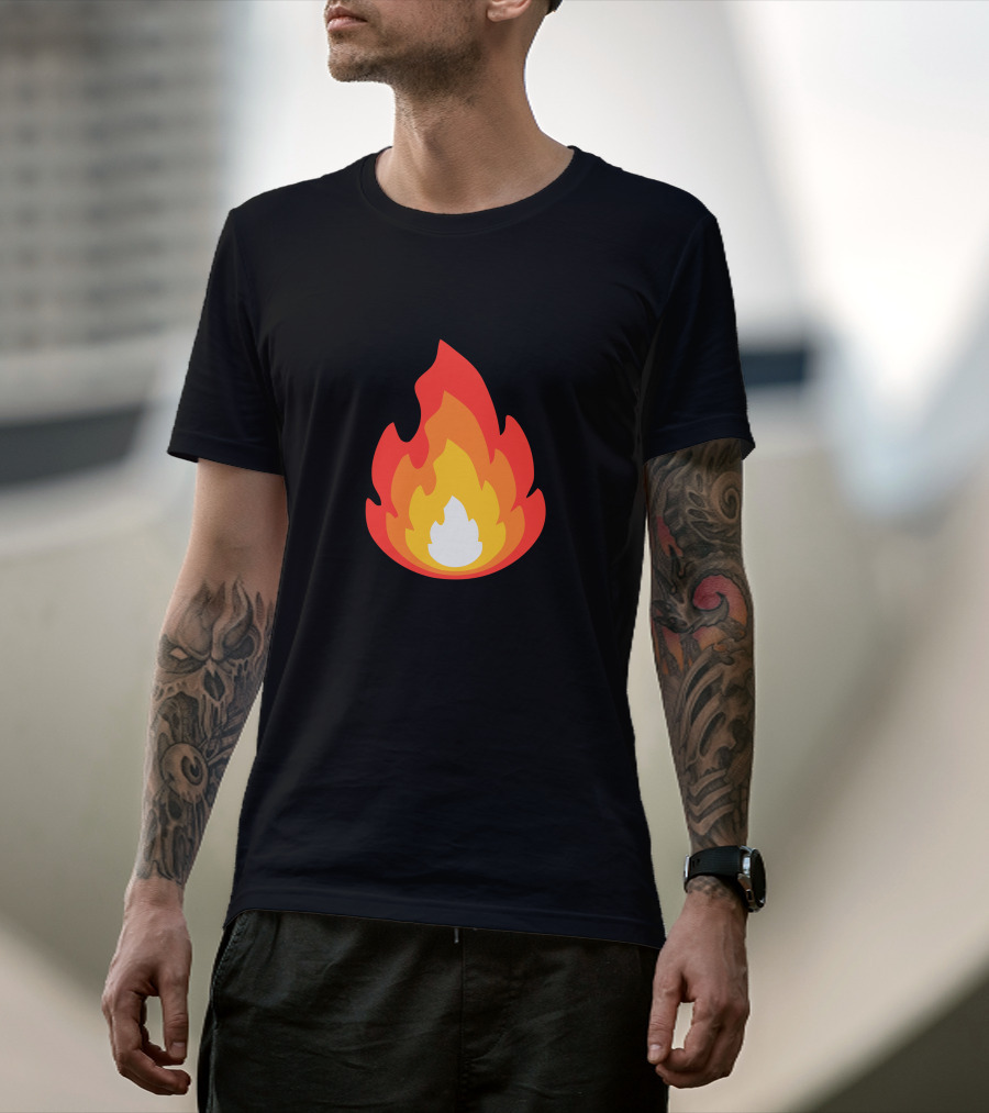 Sapnap Layered Fire Flame T-Shirt