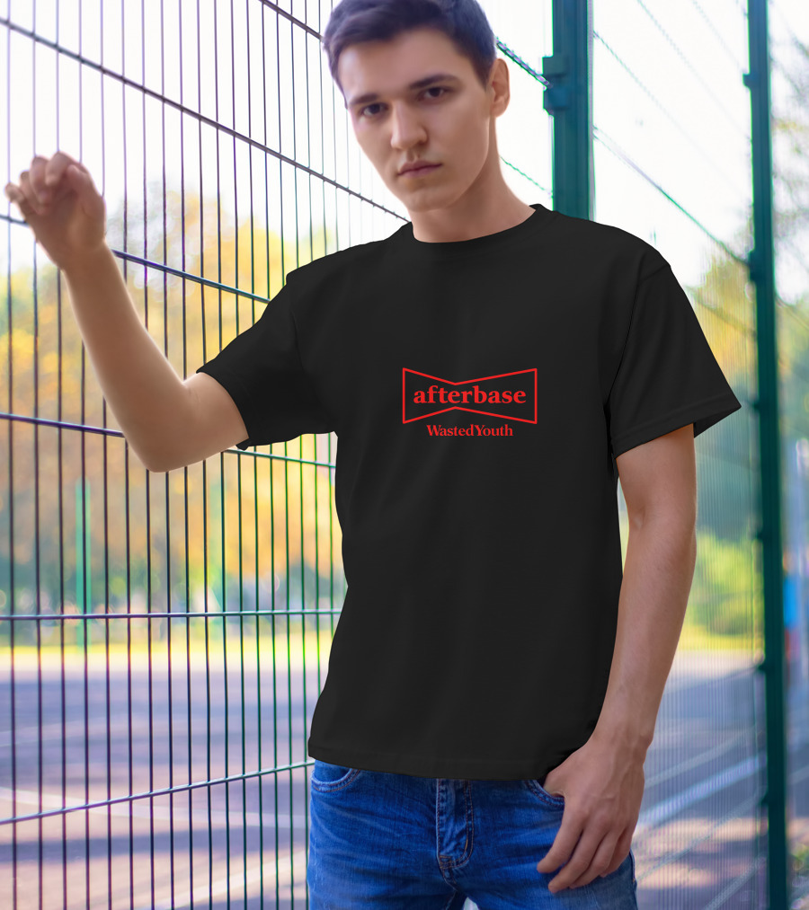 Afterbase Wasted Youth Iconic Red Symbol Don't Bother Me Anymore T-Shirt