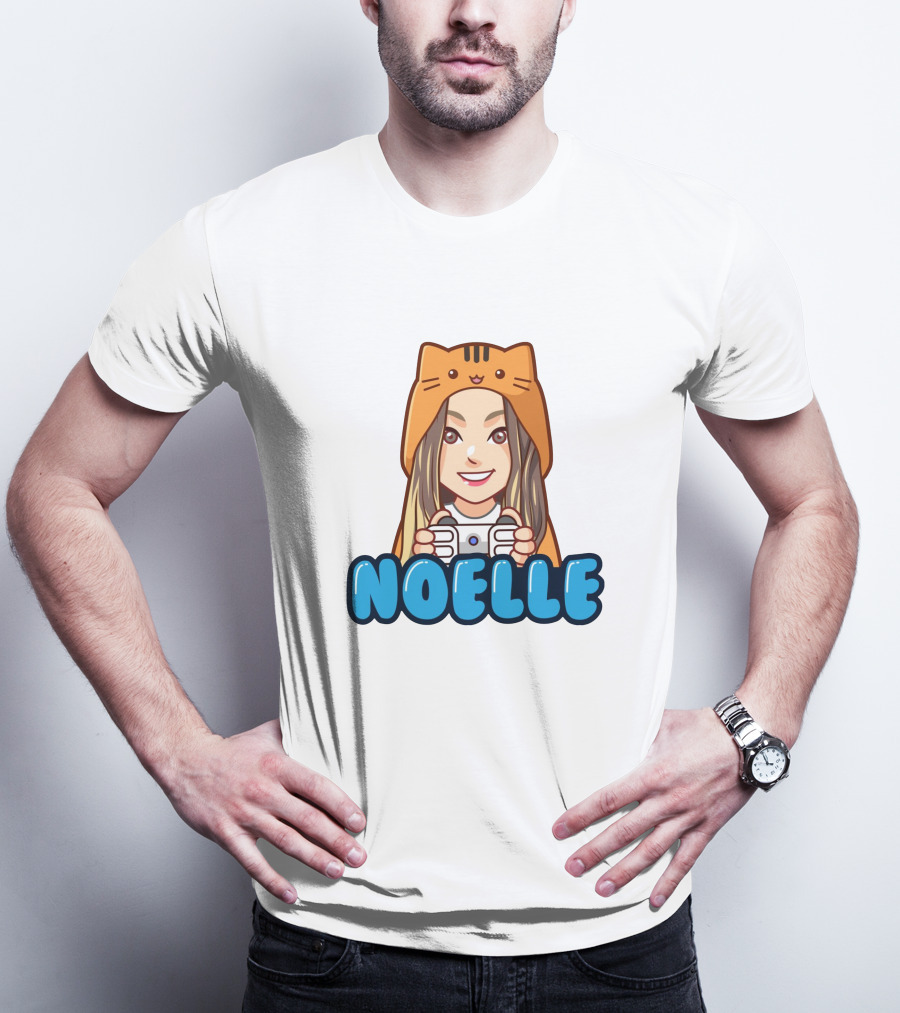 NOELLE Cat Hoodie Gamer Look T-Shirt