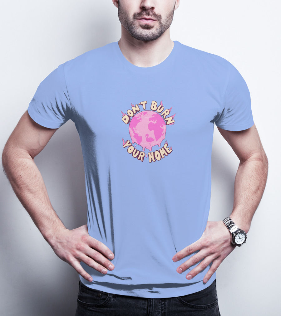 Don't Burn Your Home FlimFlam Flamingo Merch Store T-Shirt