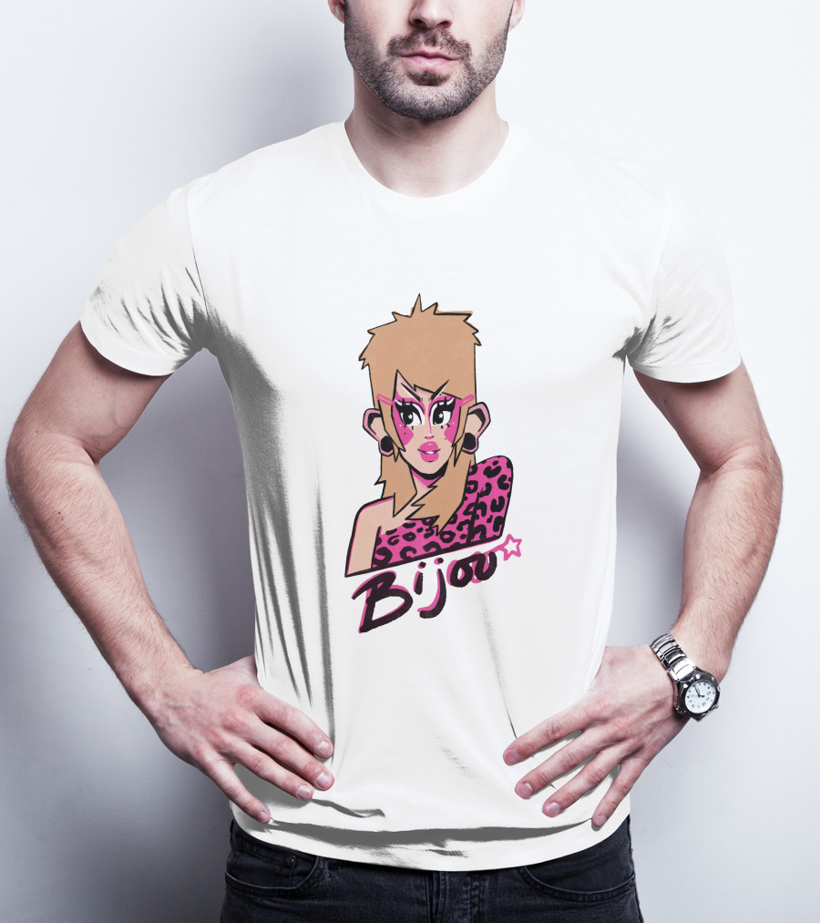 Bijou's Shop Let's Rock Retro Glam Rock T-Shirt